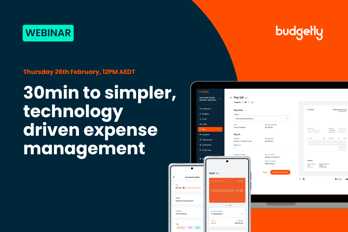 Budgetly Webinar: 30min to simpler, technology driven expense management